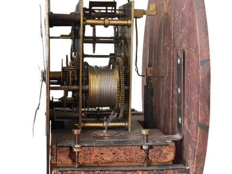 Antique Scottish mahogany drumhead eight day longcase clock having ...