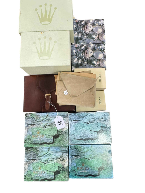 Collection of Rolex watch boxes, etc. | Thomas Watson