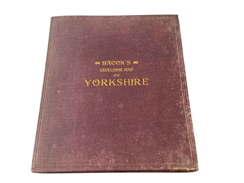 Bacon's Excelsior Map of Yorkshire. | Thomas Watson