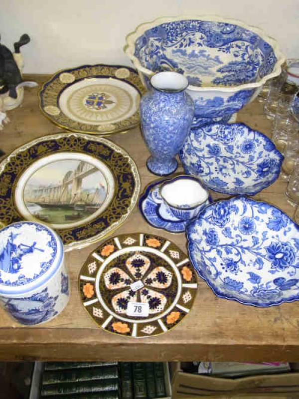 Two Royal Worcester Victorian Achievement Plates, Two Spode Papal ...